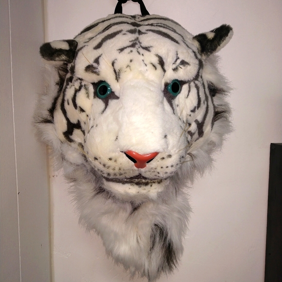 Bags | Huge White Tiger Backpackwall Hanging | Poshmark
